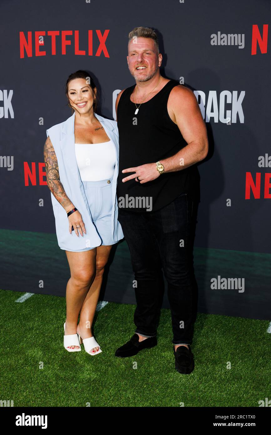 Sports host and analyst Pat McAfee arrives for the premiere of Netflix ...