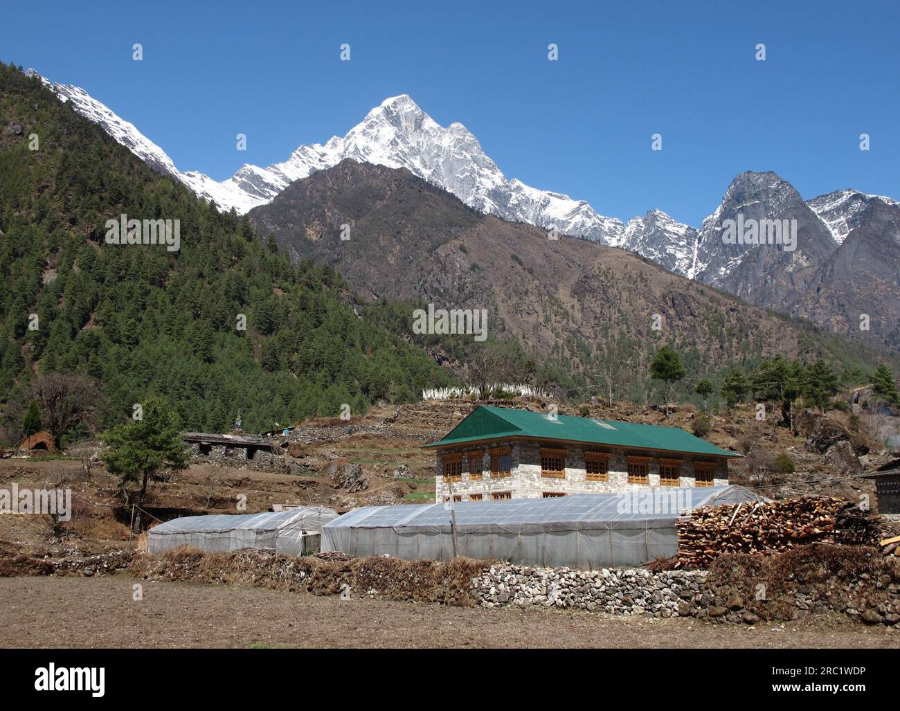Landscape in the Everest Region, Nepal Stock Photo - Alamy