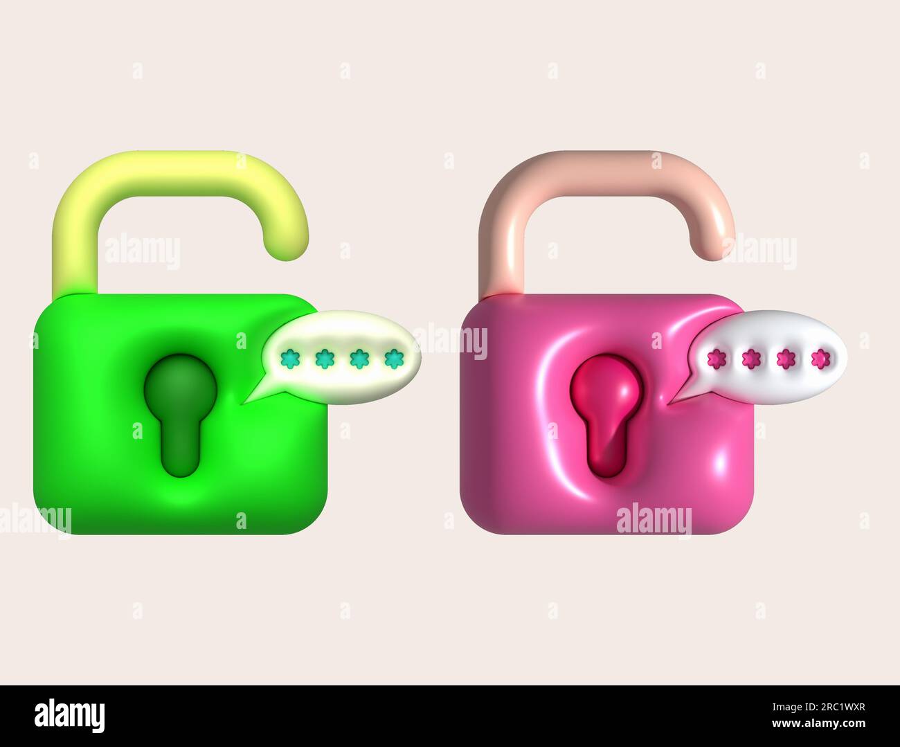 3d design of padlock Data protection safety encryption privacy concept ...