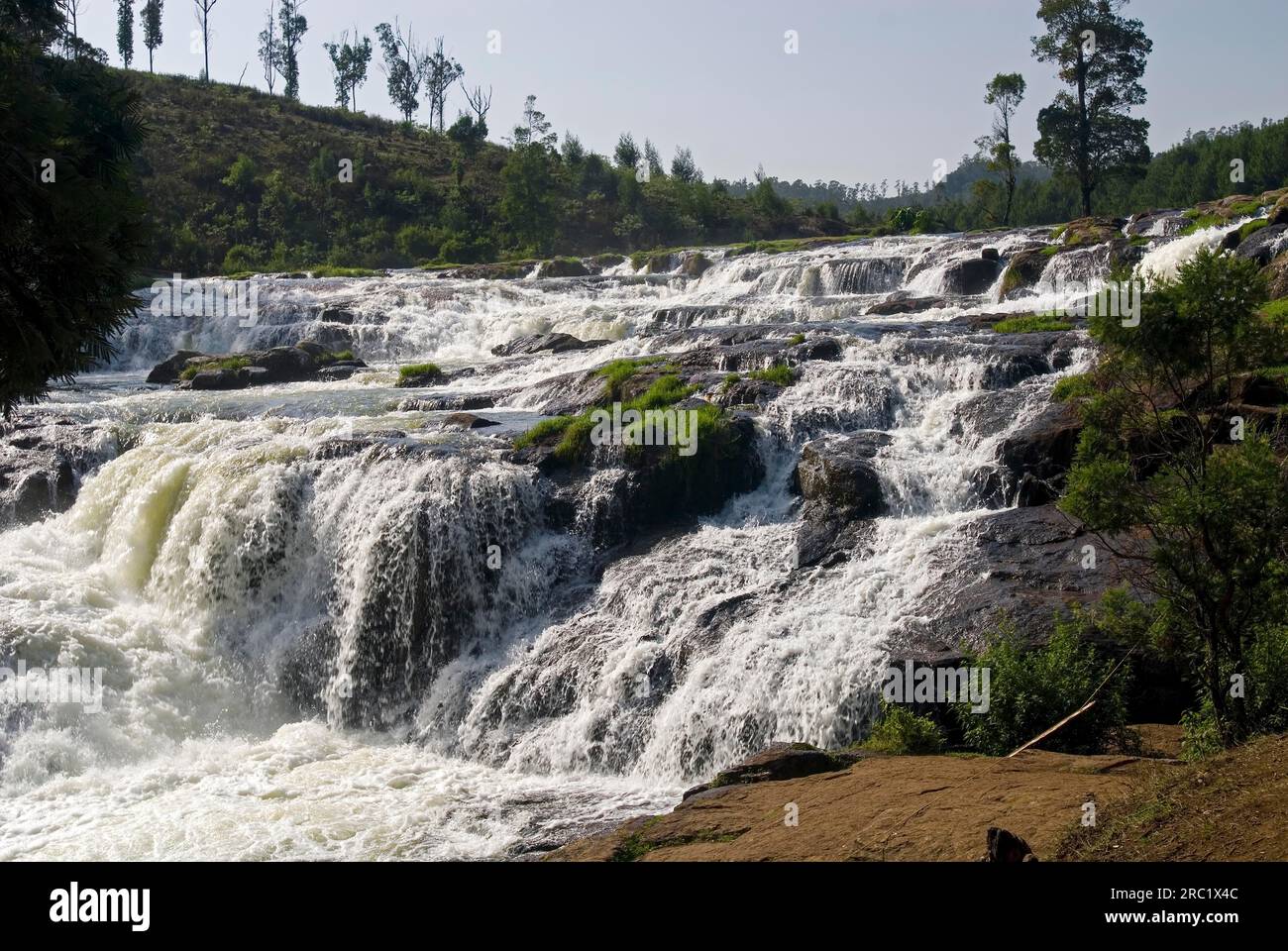 Pykara waterfall near Ooty Udhagamandalam, Nilgiris, Tamil Nadu, South ...