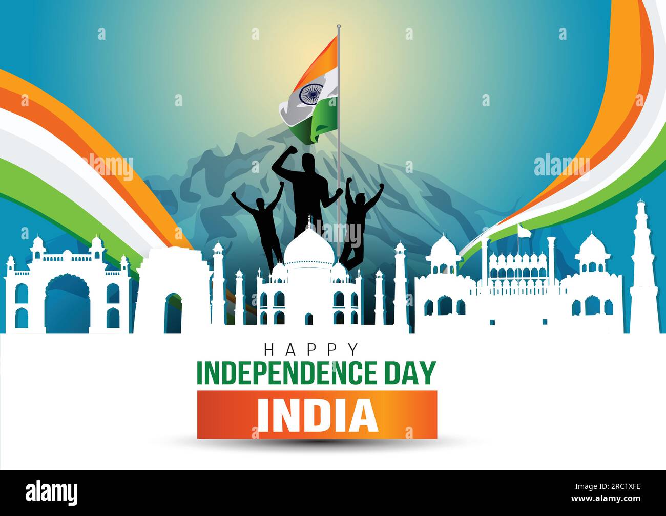 happy independence day India.15th August background. vector ...