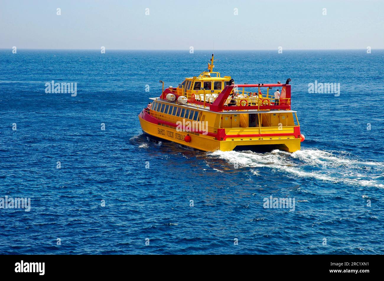 Excursion boat, Calpe, Costa Blanca, Spain Stock Photo - Alamy