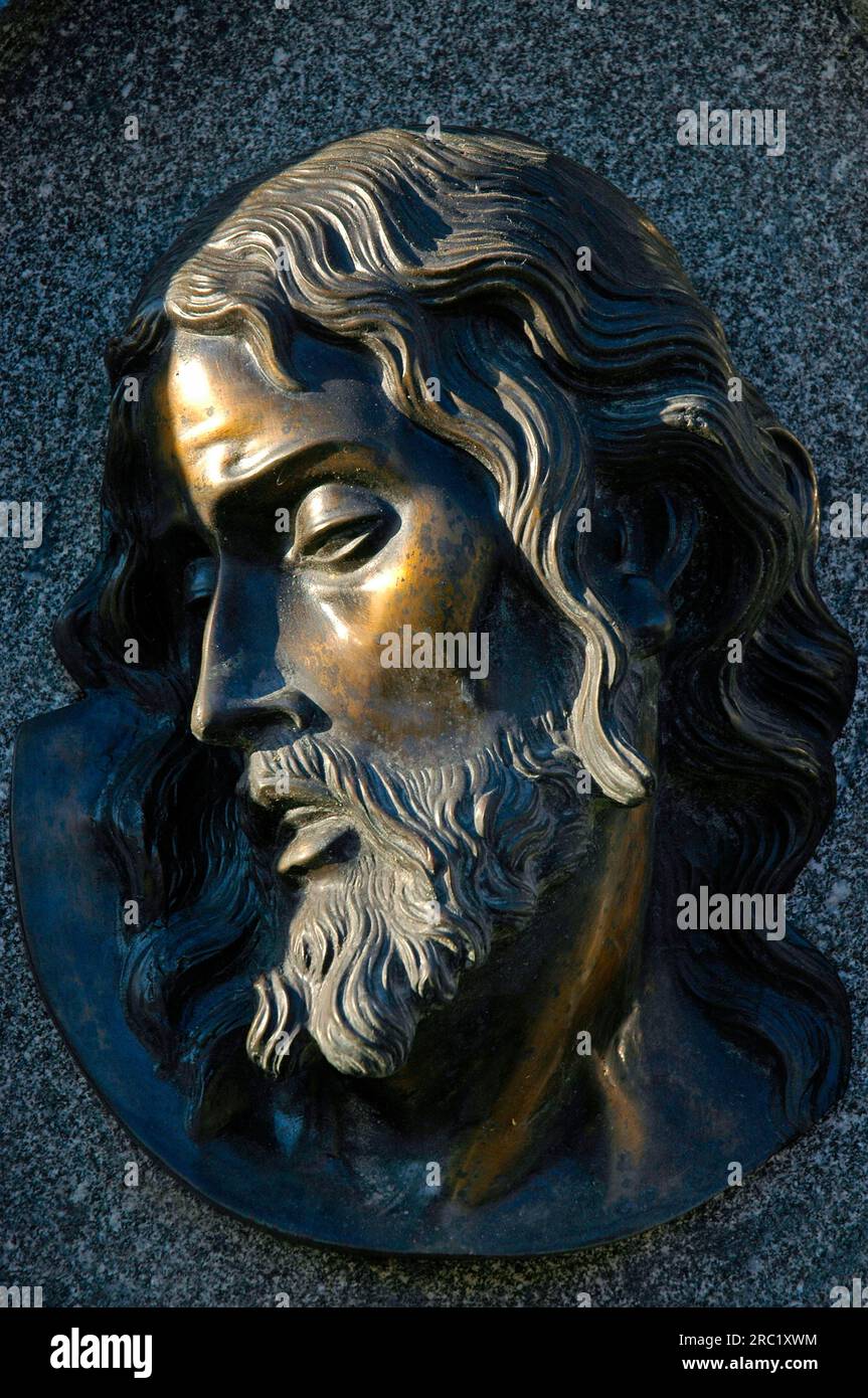 Jesus Christ figure, Altea cemetery, Costa Blanca, Spain Stock Photo ...