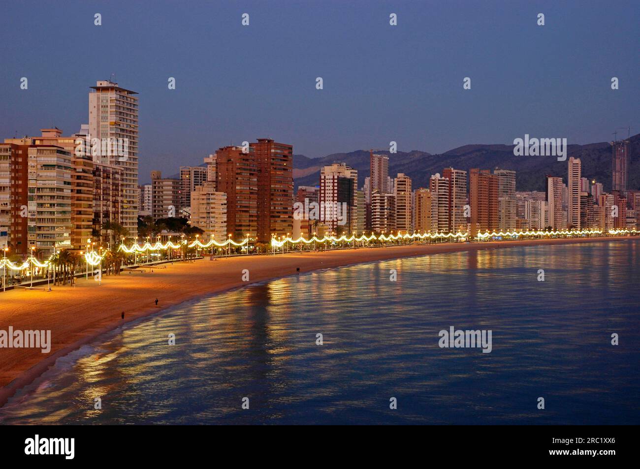 Playa de Levante, Benidorm, Costa Blanca, Spain Stock Photo - Alamy