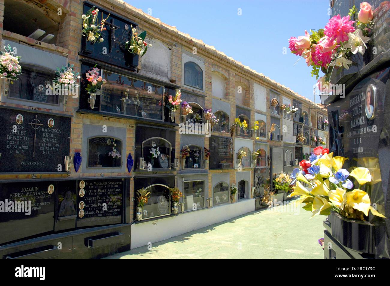 Cemetery, Altea, Costa Blanca, Spain, grave, graves, gravestone ...
