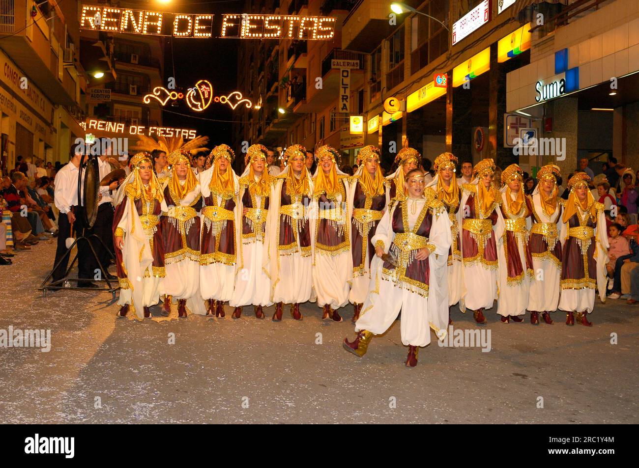 Women's dance group in traditional traditional costume, Moors and ...