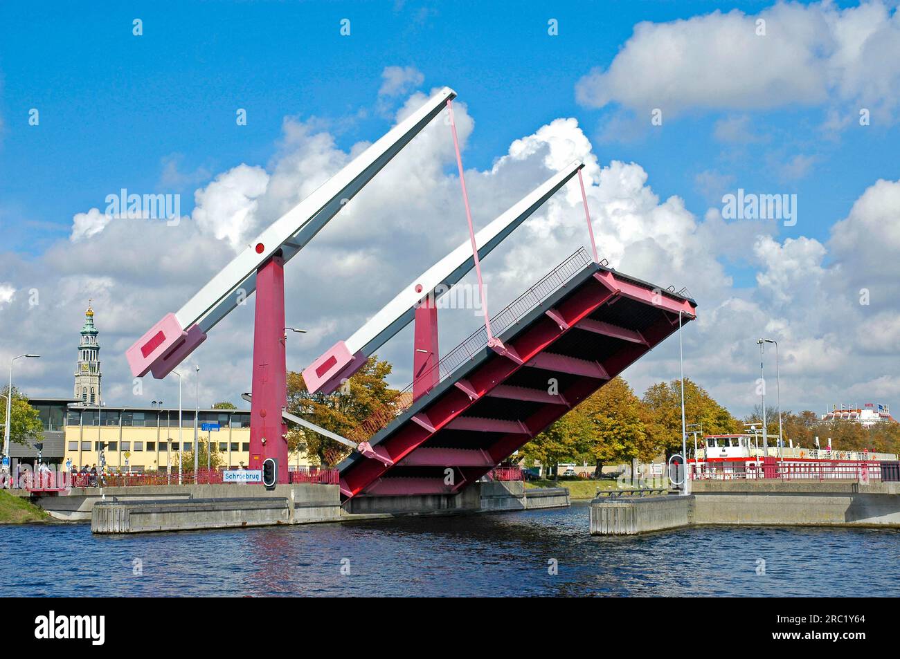 Schroebrug Bascule Bridge, Middelburg, Walcheren Peninsula, Zeeland ...