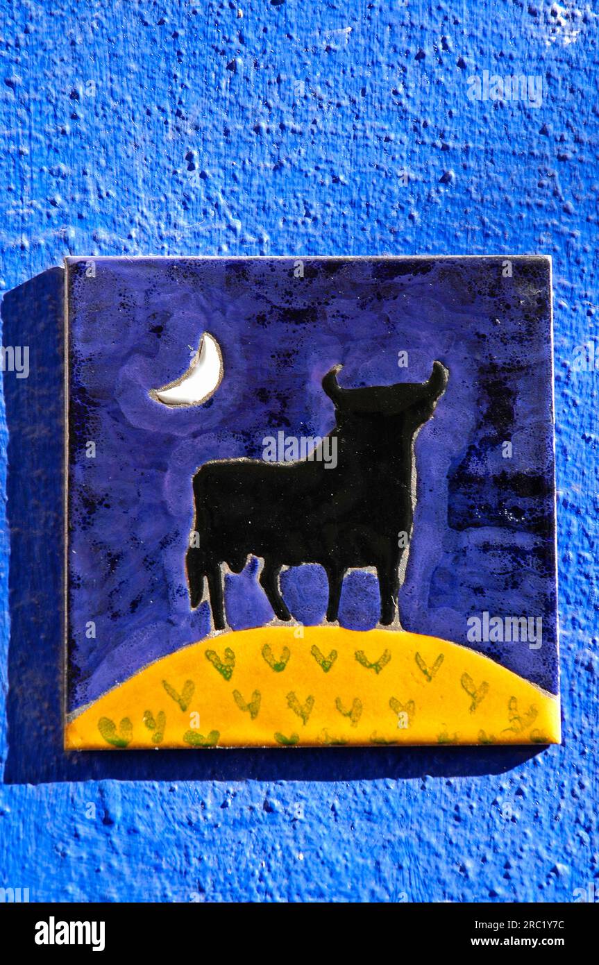 Azulejos, tiles, Toro de, ceramic art, Osborne Stier, Villajoyosa ...