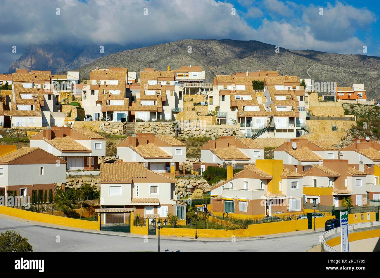 Settlement near Benidorm, province of Alicante, Spain Stock Photo - Alamy