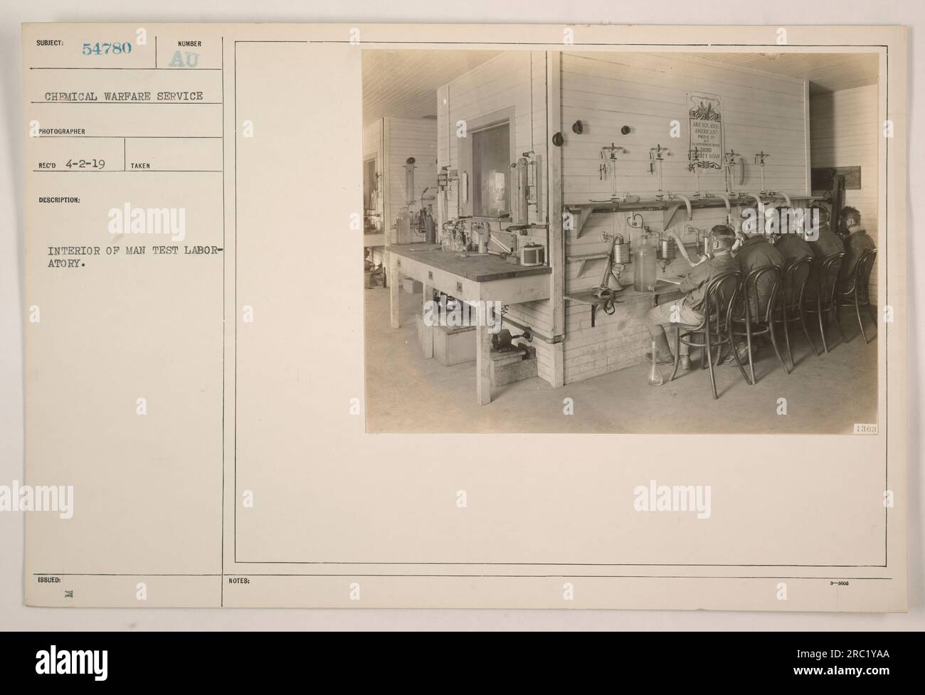 The image shows the interior of a man test laboratory for the Chemical ...