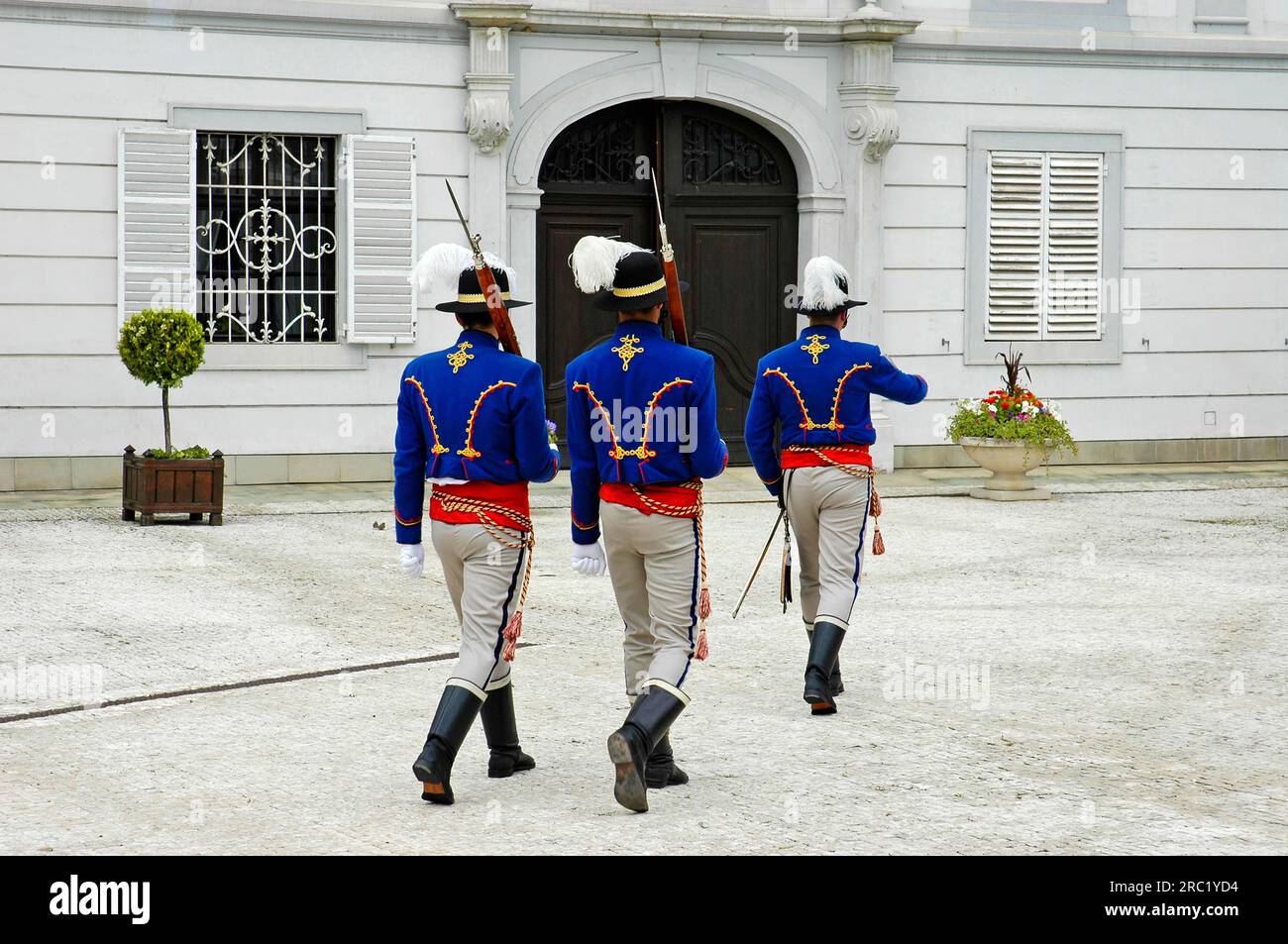 Guards at the Presidential Palace, Grassalkovic Palace, Grasalkowicz ...