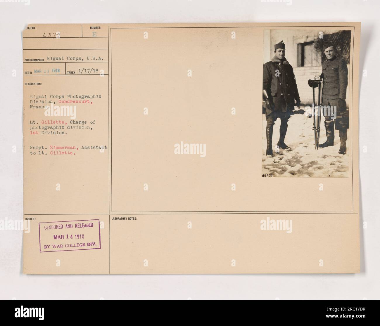 Lt gillette hi-res stock photography and images - Alamy