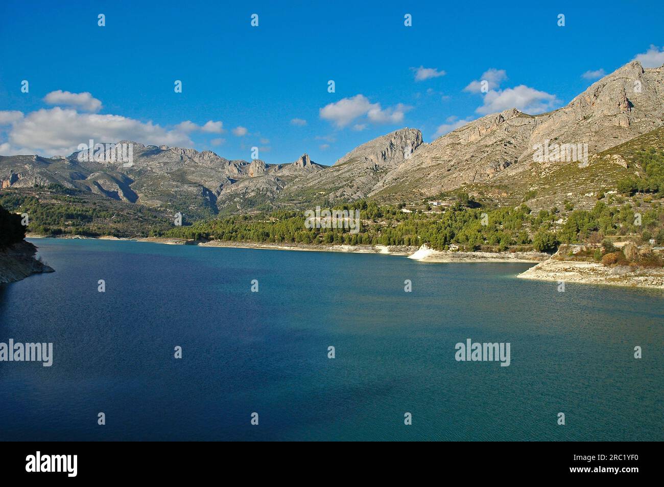 Reservoir, Embalse de Guadalest, Province of Alicante, Spain Stock ...