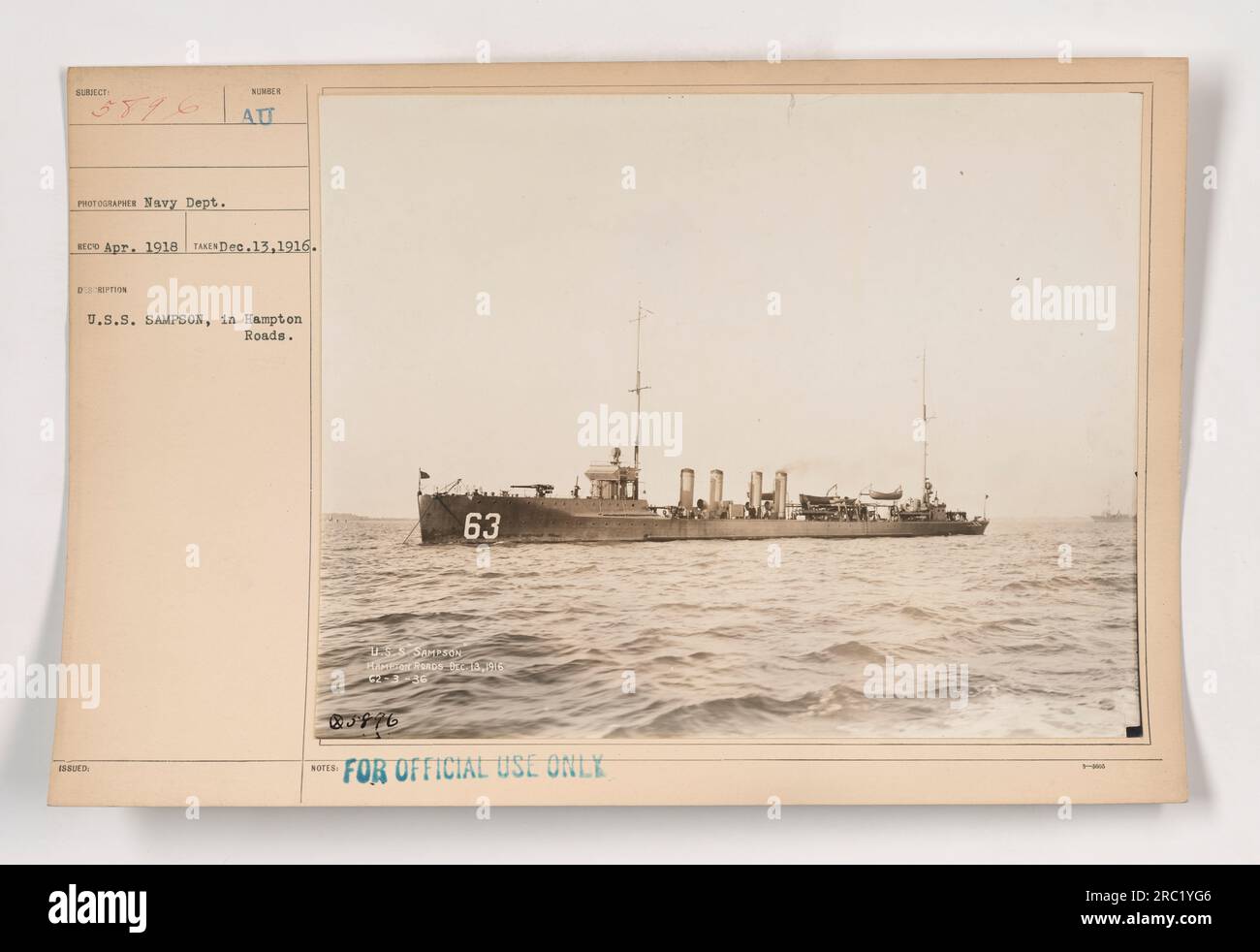 Photograph of uss sampson hi-res stock photography and images - Alamy