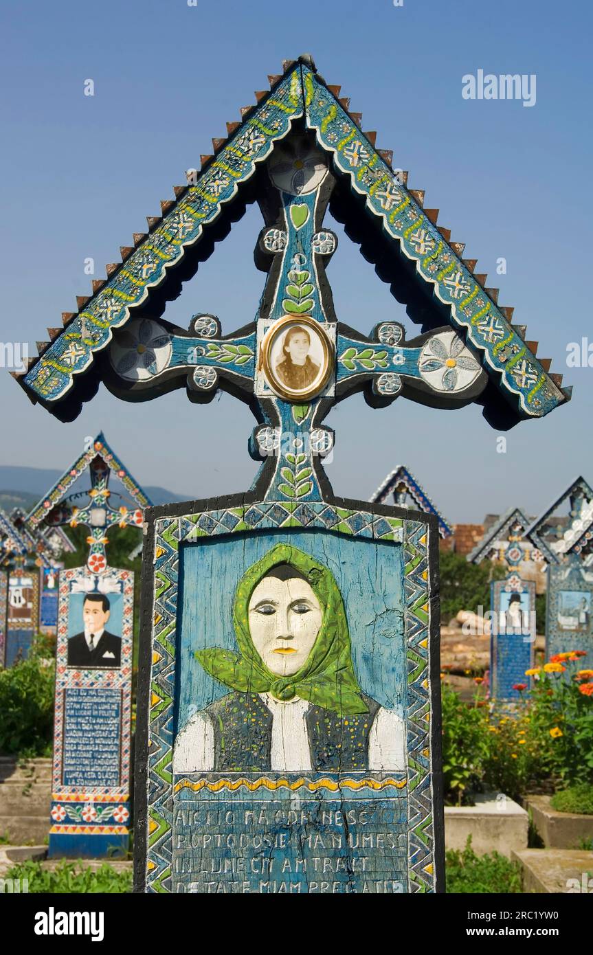 Carved, carving, carved, cross, graves, painted grave crosses, wood ...