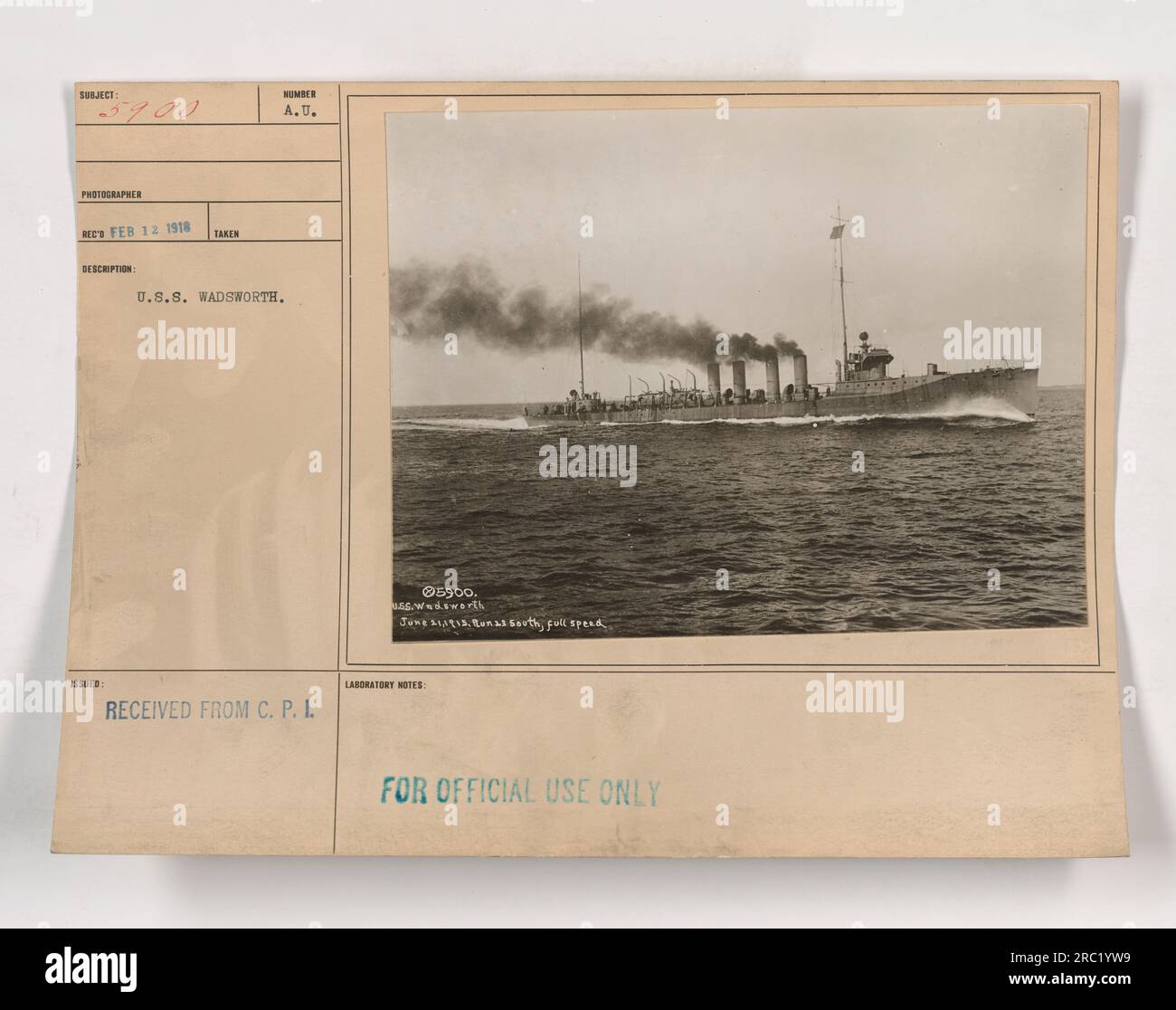 Uss wadsworth history hi-res stock photography and images - Alamy