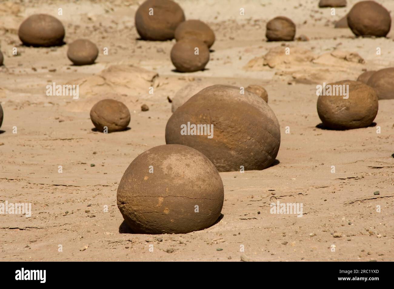 The cone field, Valle de Luna, Cancha de bochas, El Gusano ...