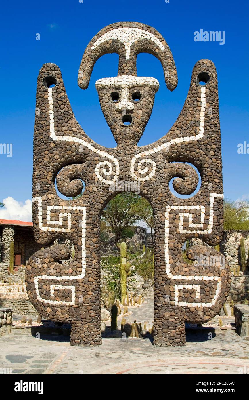 Inca figure, creation of Hector Cruz, Pachamana Inca Museum, Amaicha ...