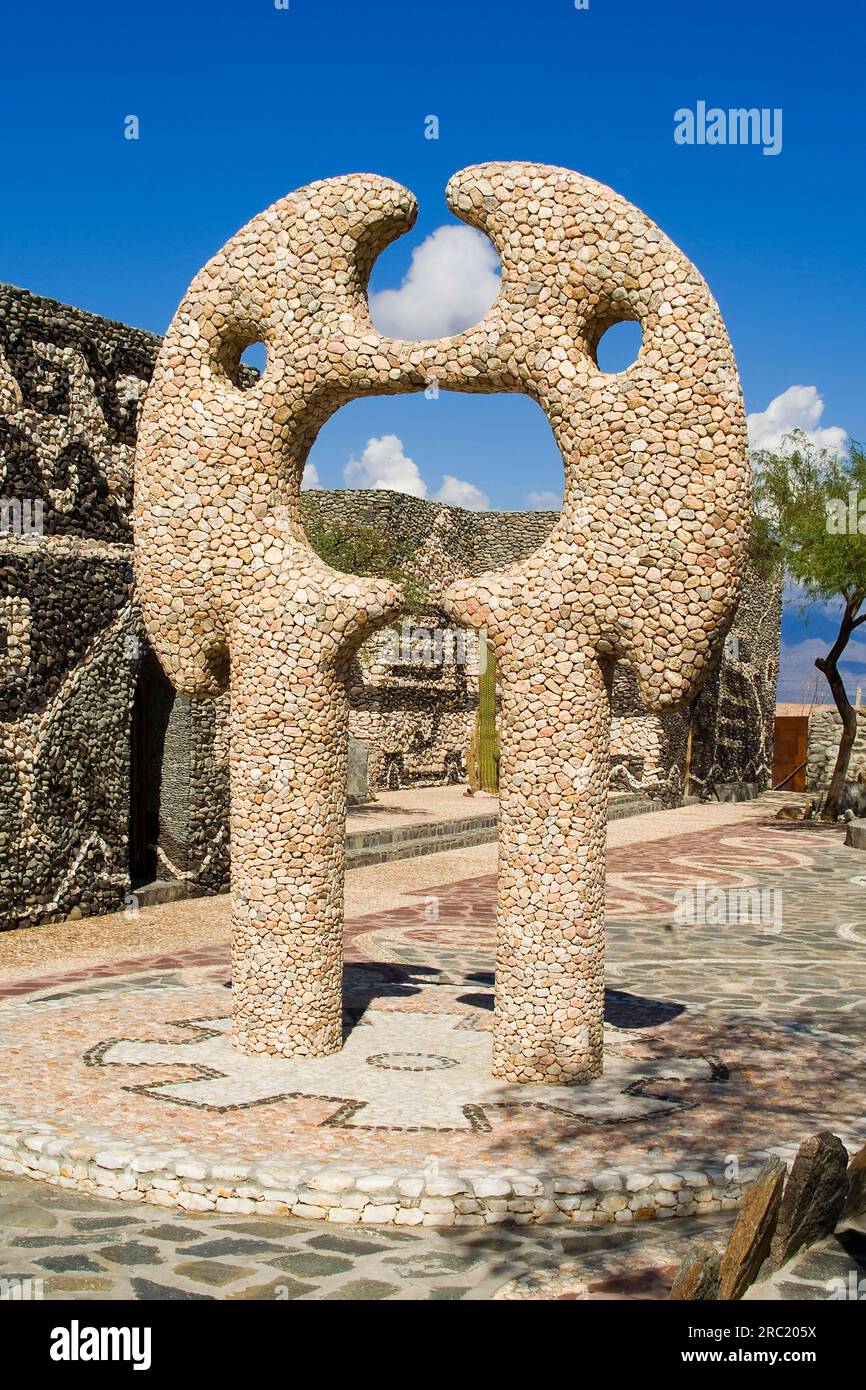 Inca figure, creation of Hector Cruz, Pachamana Inca Museum, Amaicha ...
