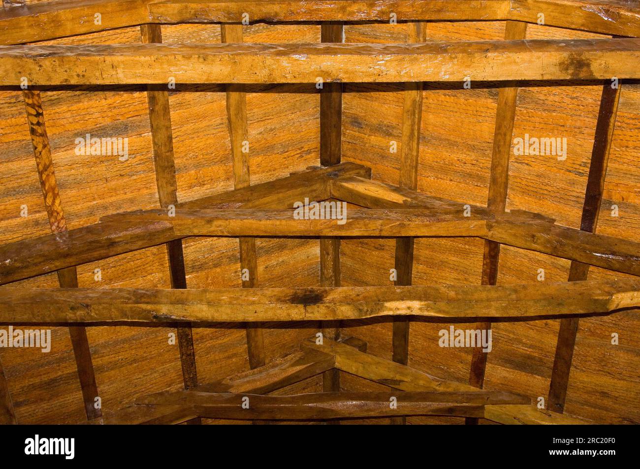 Wooden ceiling, San Pedro de Nolasco Church, Molinos, Calchaqui Valley ...