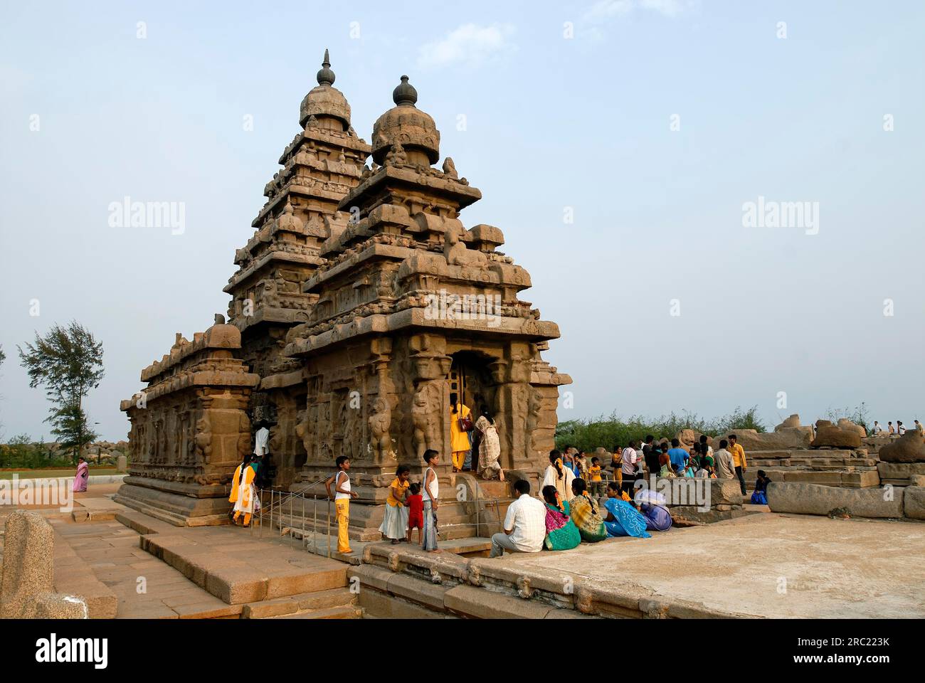 Shore temple dedicated to gods Vishnu and Shiva built c. 700, 728 in ...