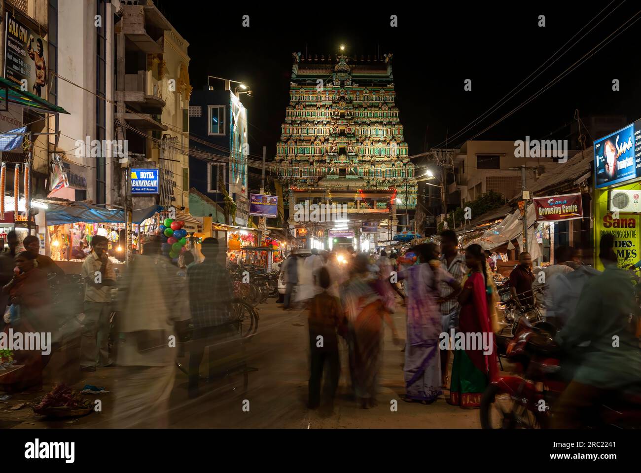 Chidambaram temple gopuram hi-res stock photography and images - Alamy