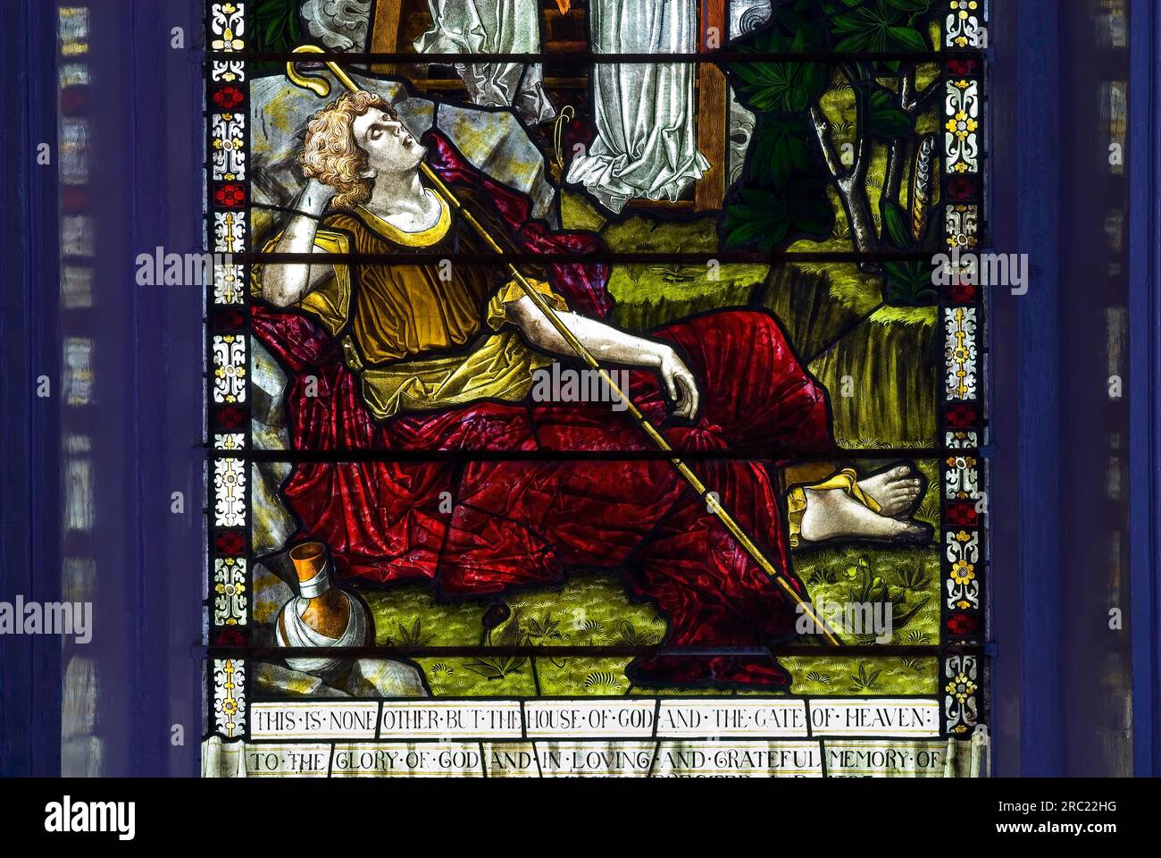 Stained Glass window in St. Stephen s Church (1830 A. D) in Ooty Udhagamandalam, Nilgiris, Tamil ...