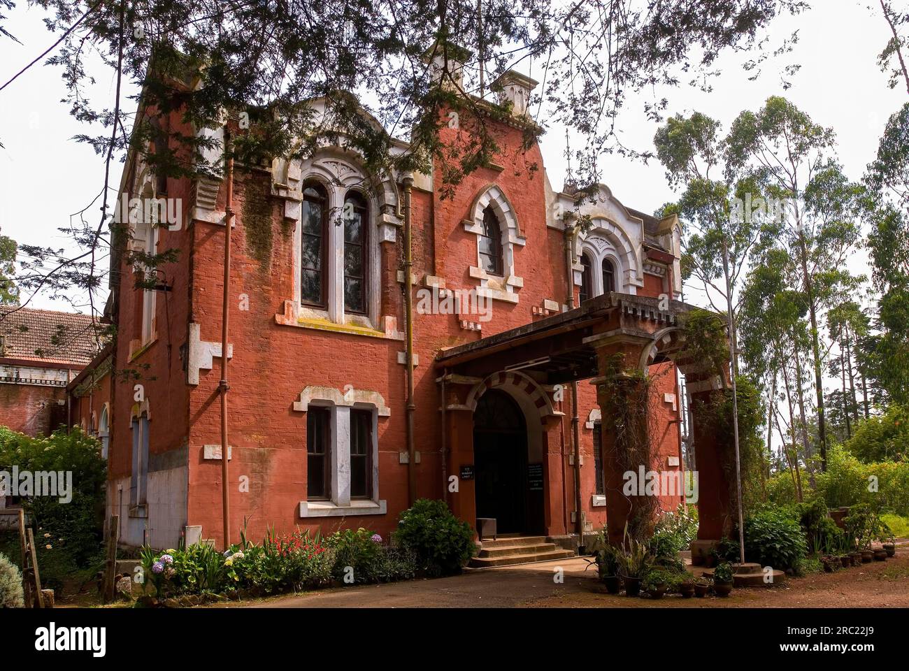 Heritage buildings The Nilgiri Library estd 1860 at Ooty Udhagamandalam ...