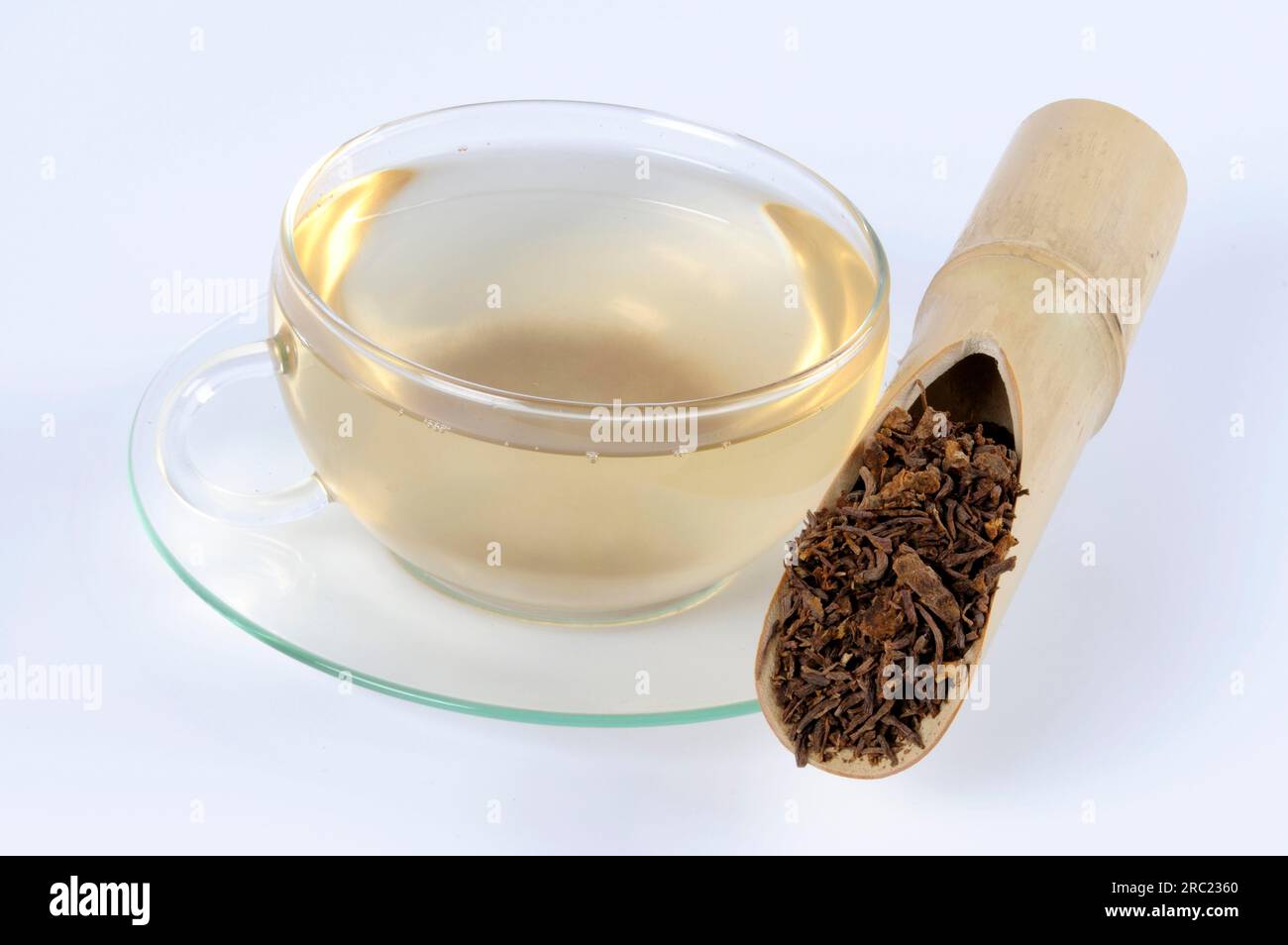 Cup of aster root tea (Asteris Radix), Zi Wan, aster root tea Stock Photo - Alamy