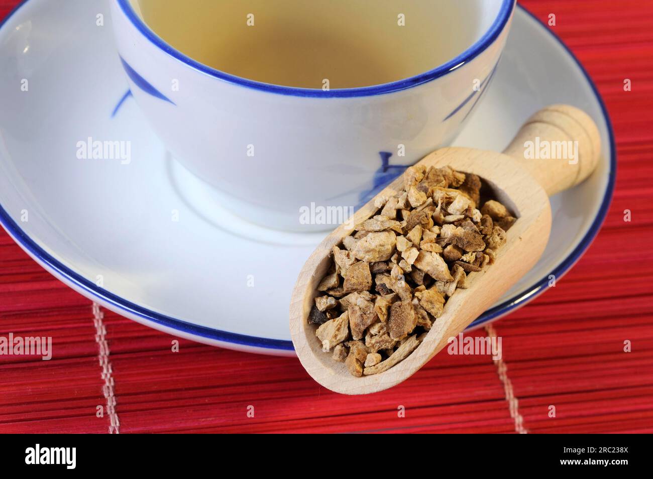 Cup of Big-Headed Atractylodis Rhizome Tea (Atractylodis macrocephalae ...
