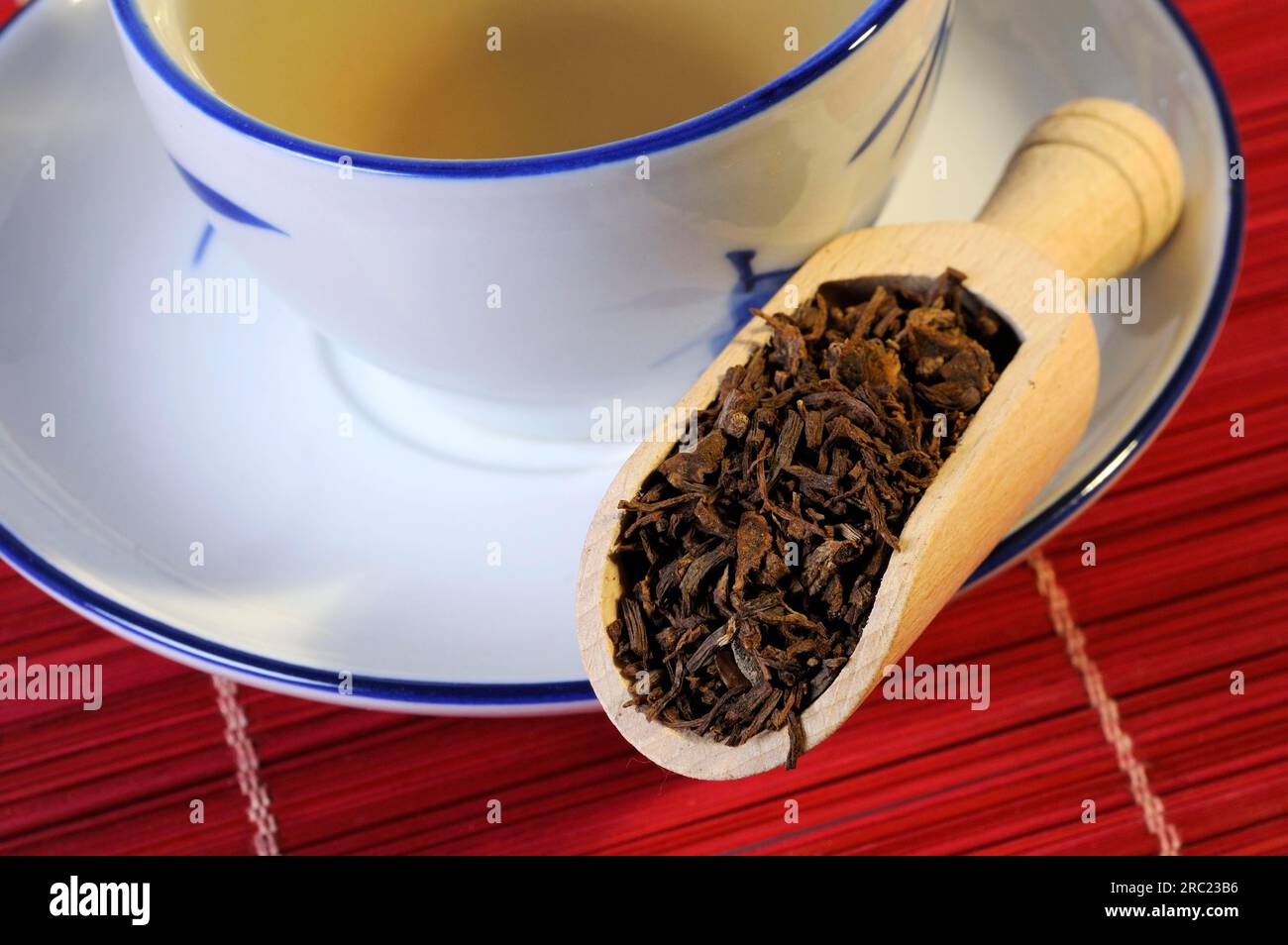 Cup of aster root tea (Asteris Radix), Zi Wan, aster root tea Stock ...