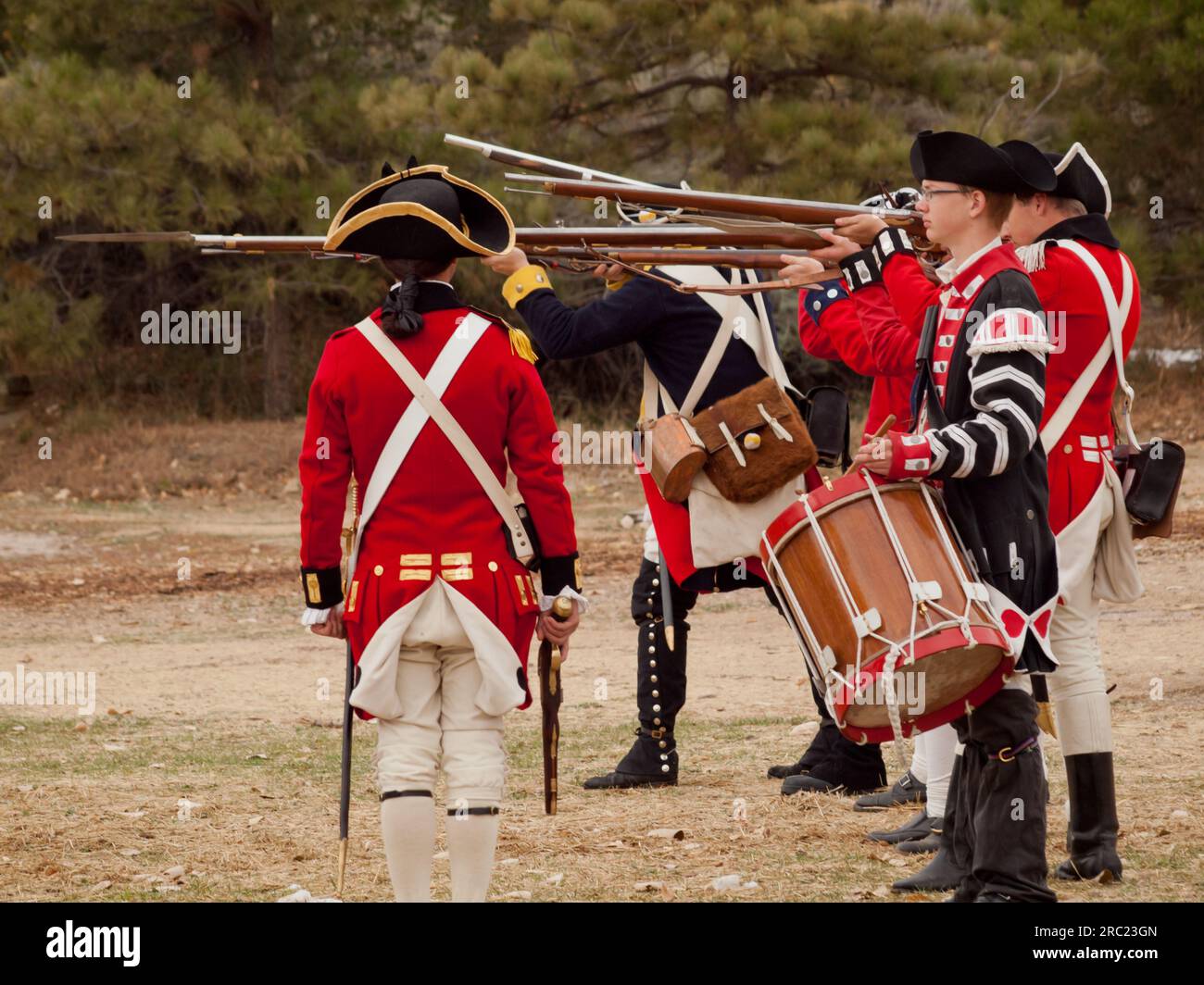 Revolutionary War Reenactment Stock Photo - Alamy