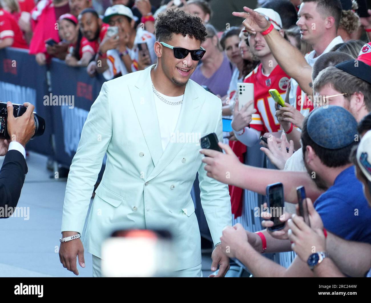 Los Angeles, USA. 11th July, 2023. Patrick Mahomes with Fans at the ...