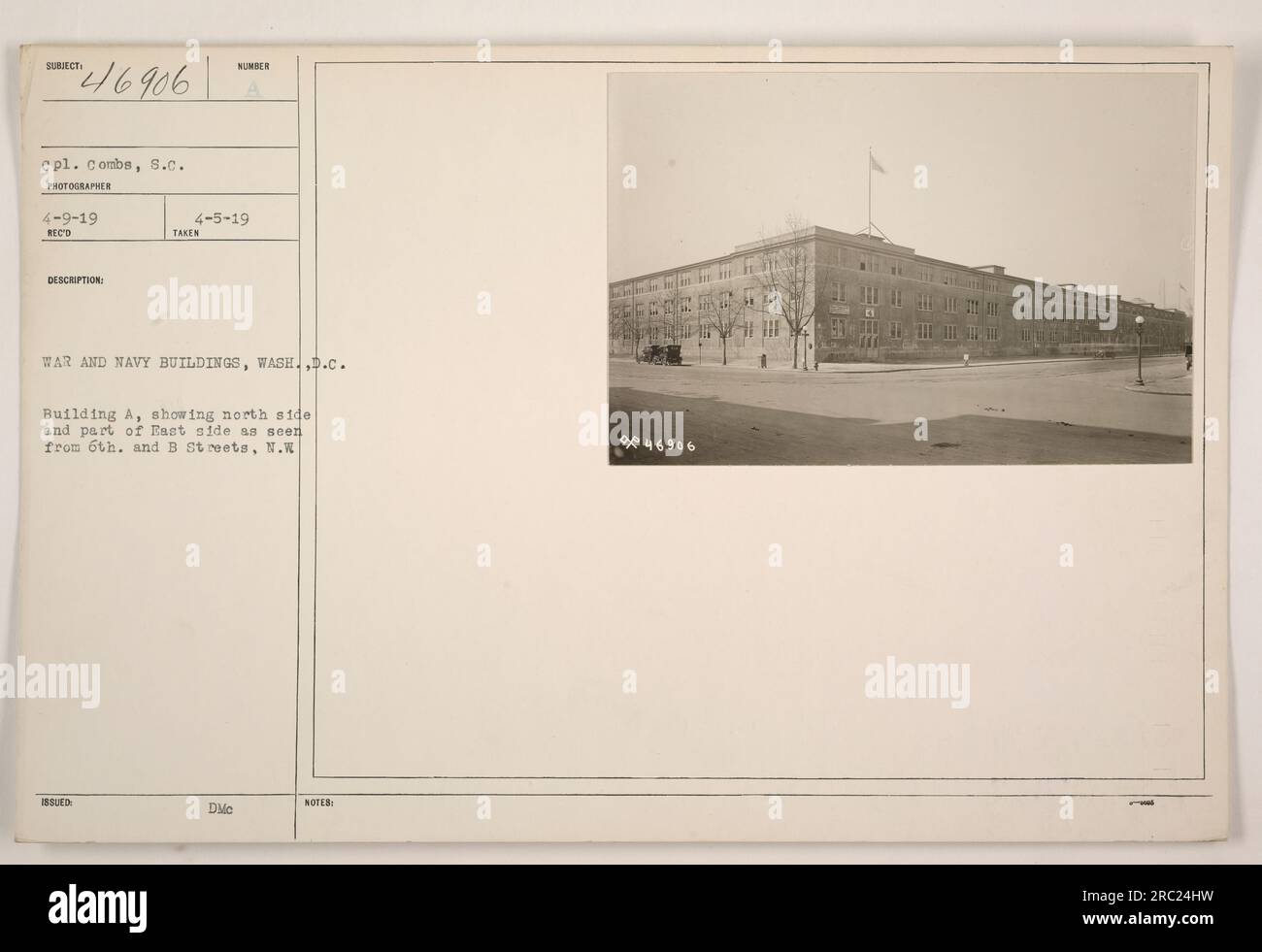"Image of Building A of the War and Navy Buildings in Washington D.C ...