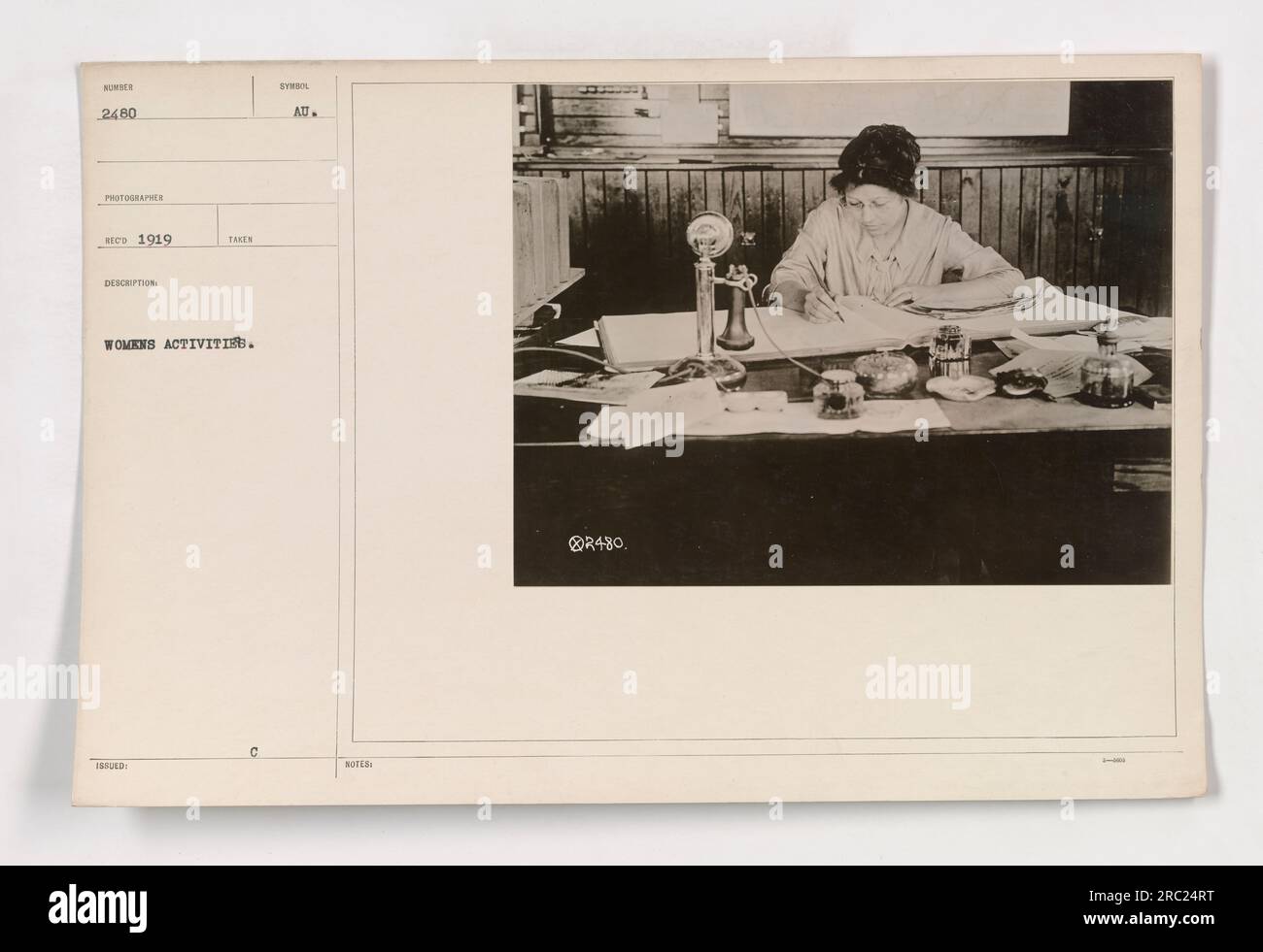 Image 111-SC-2480 depicts a group of women engaged in various ...