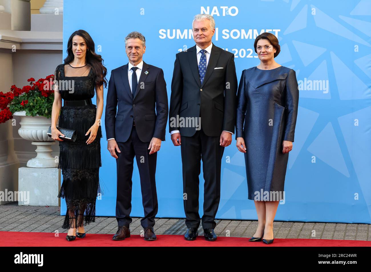 Vilnius, Lithuania. 11th July, 2023. President of Lithuania, Gitanas ...