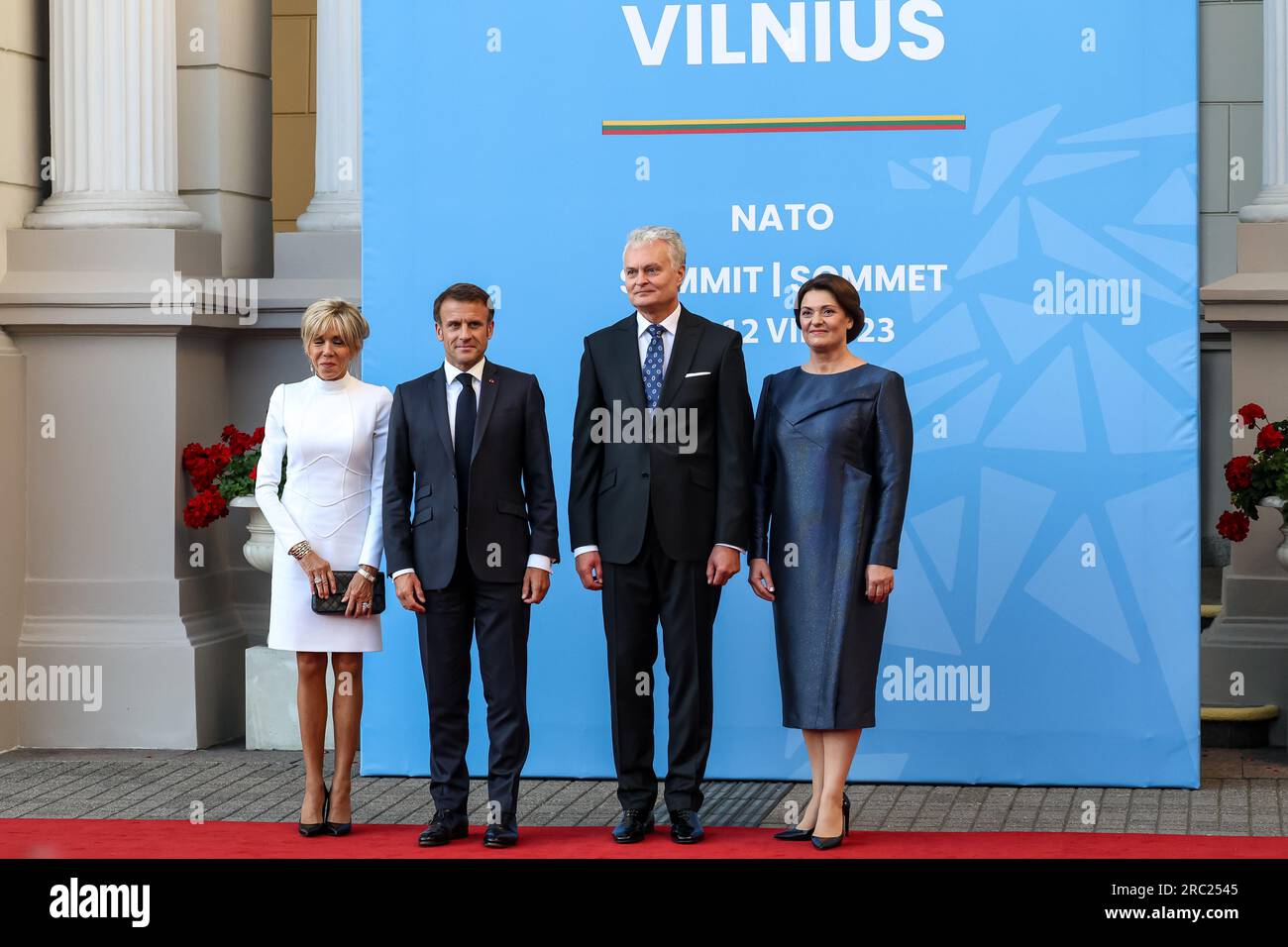 Vilnius, Lithuania. 11th July, 2023. President of Lithuania, Gitanas ...