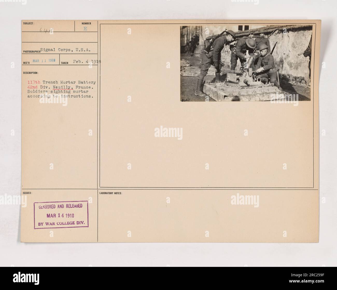 117th trench mortar battery hi-res stock photography and images - Alamy