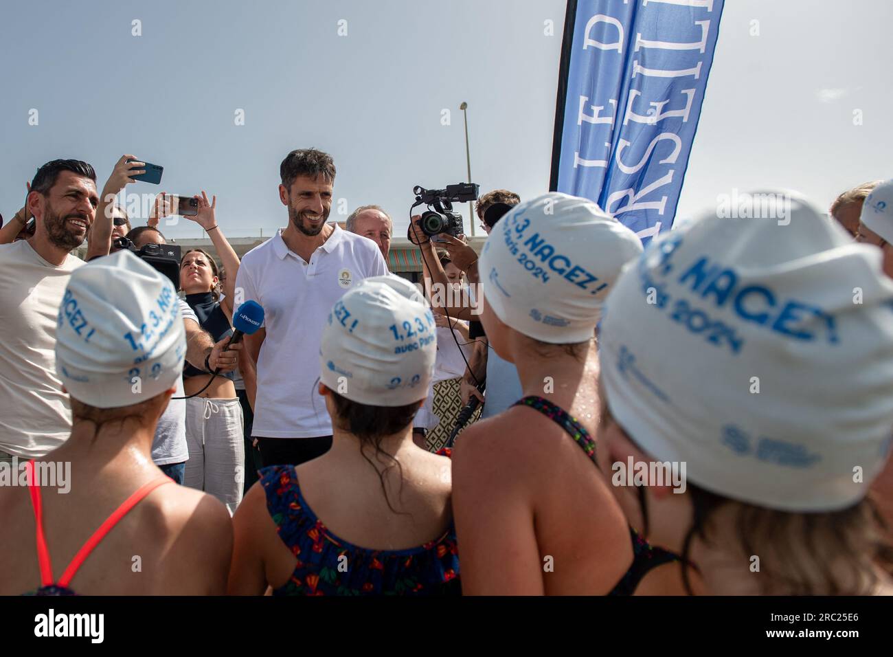 Marseille, France. 11th July, 2023. Tony Estanguet launches the "1, 2 ...