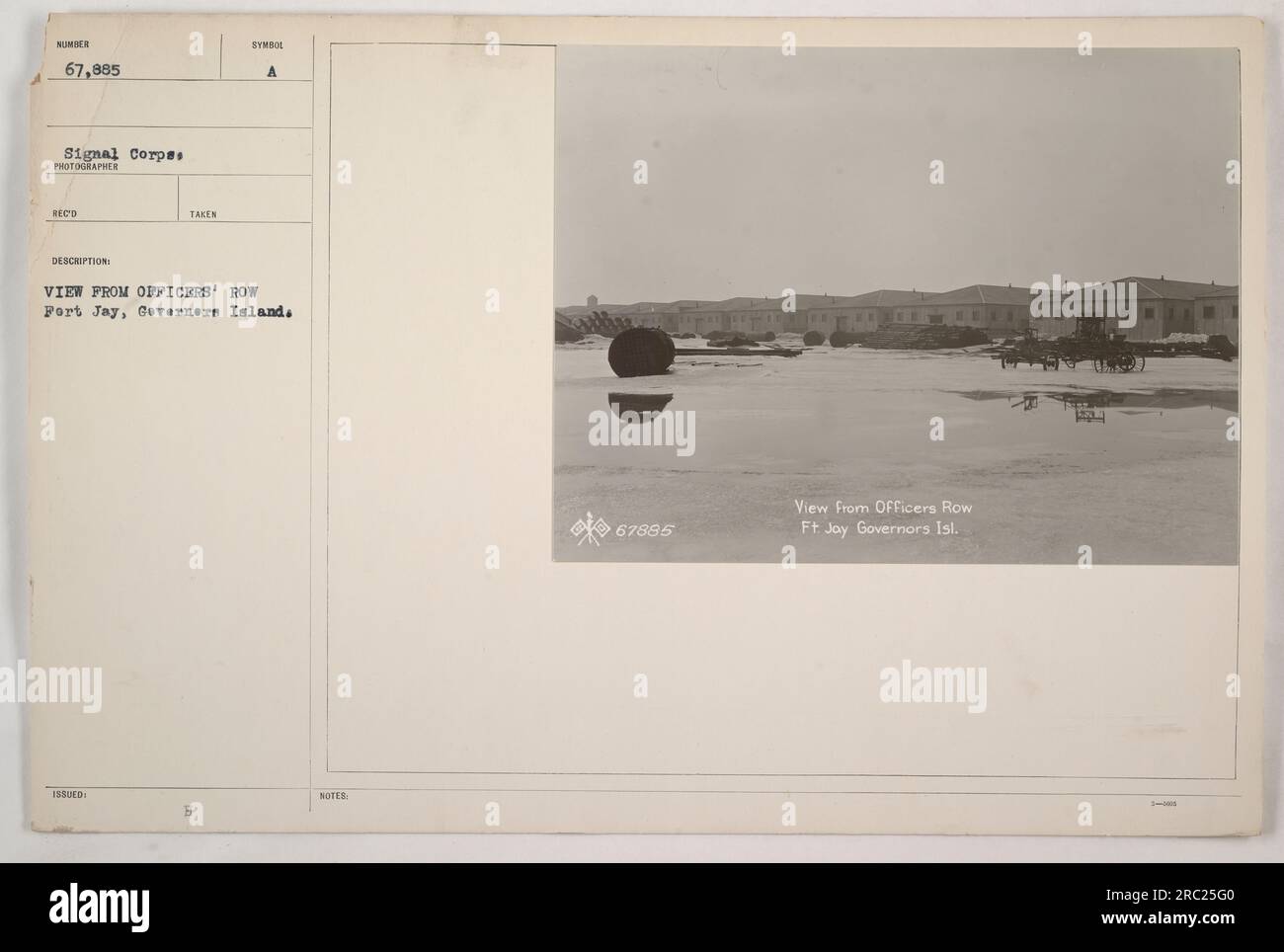 Officers' Row at Fort Jay on Governors Island, as seen from the ...