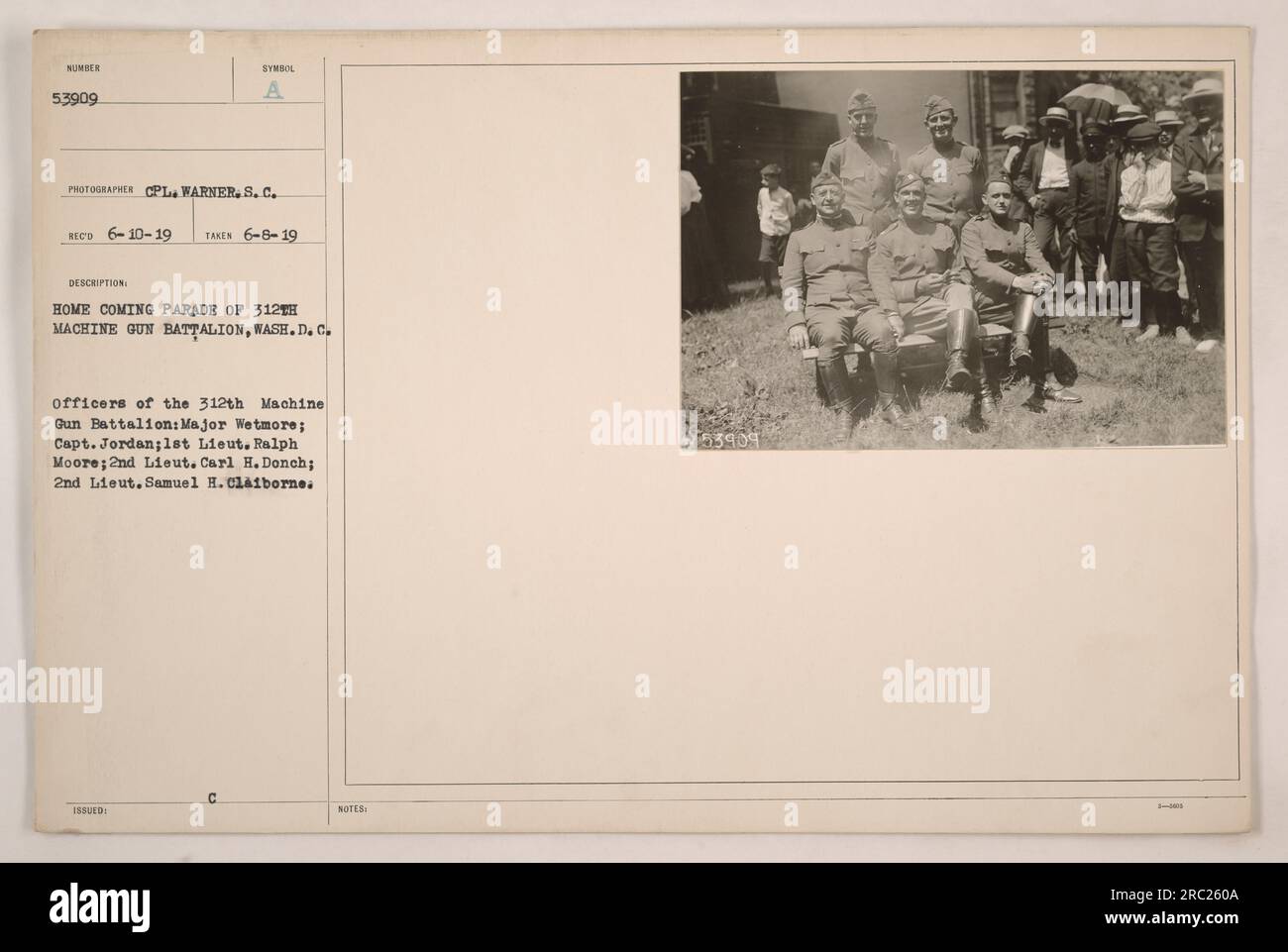 312th machine gun battalion hi-res stock photography and images - Alamy