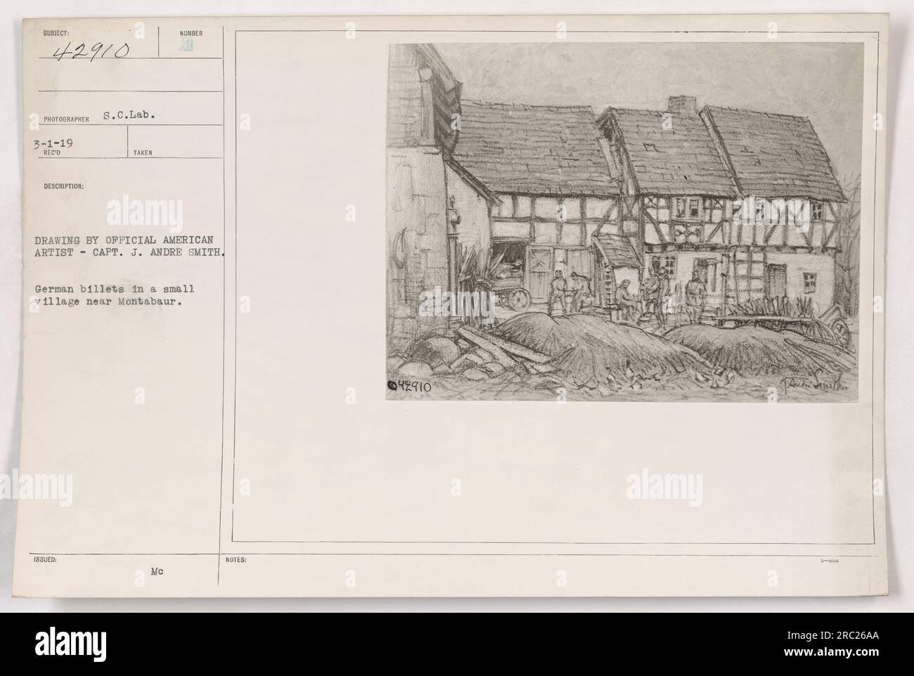 Image showing German billets in a small village near Montabaur, as ...