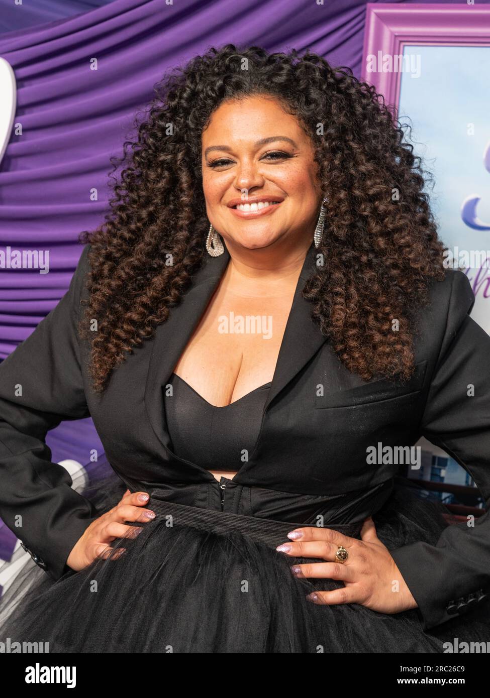 Michelle Buteau wearing dress by Keia Bounds attends New York premiere ...