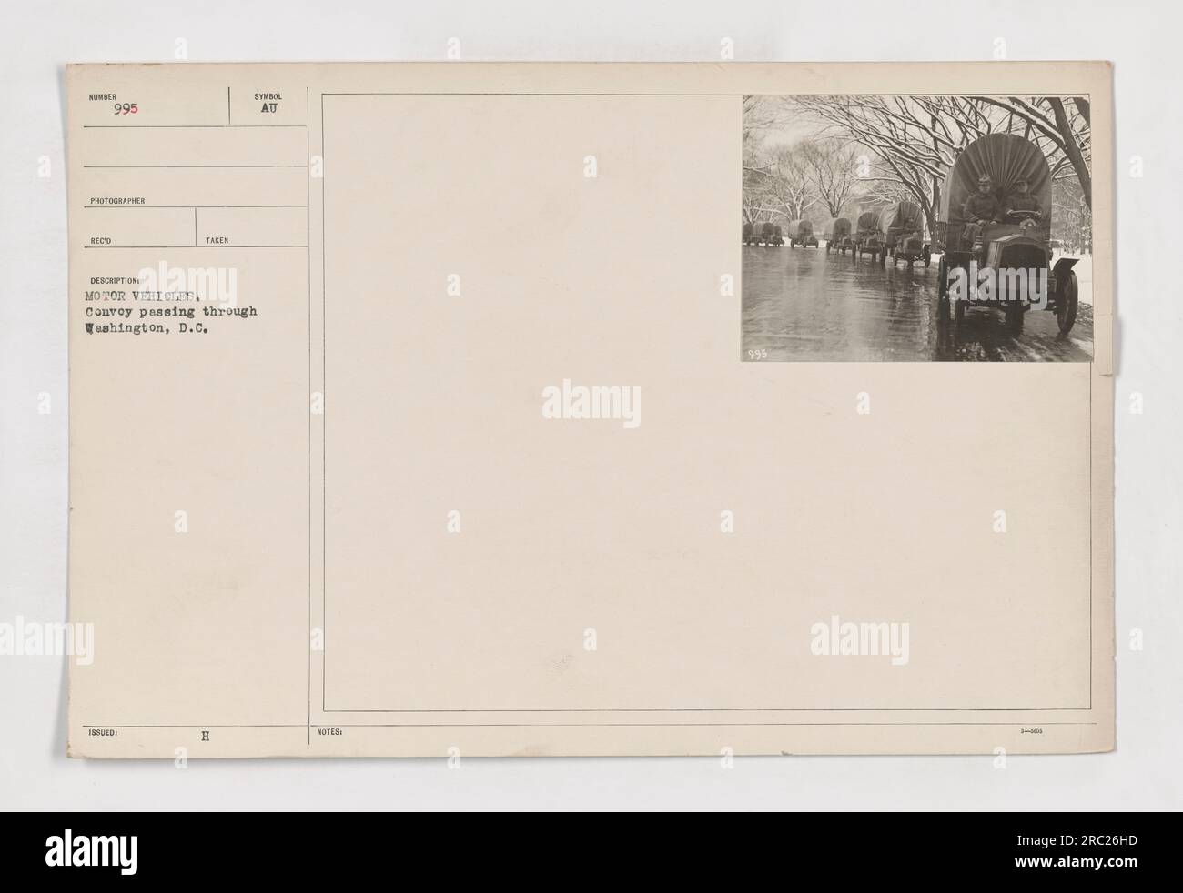 A convoy of military vehicles passes through Washington, D.C. during ...