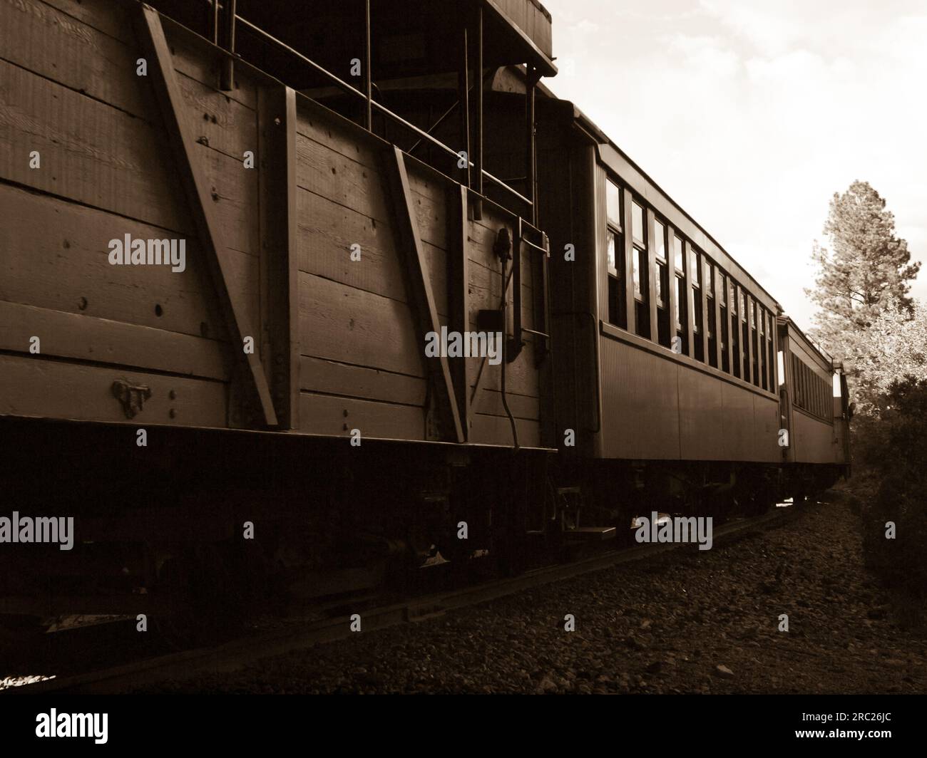 Narrow Gauge Train Stock Photo - Alamy