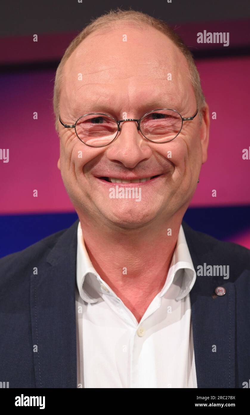 Cologne, Germany. 11th July, 2023. Meteorologist and ARD presenter Sven ...