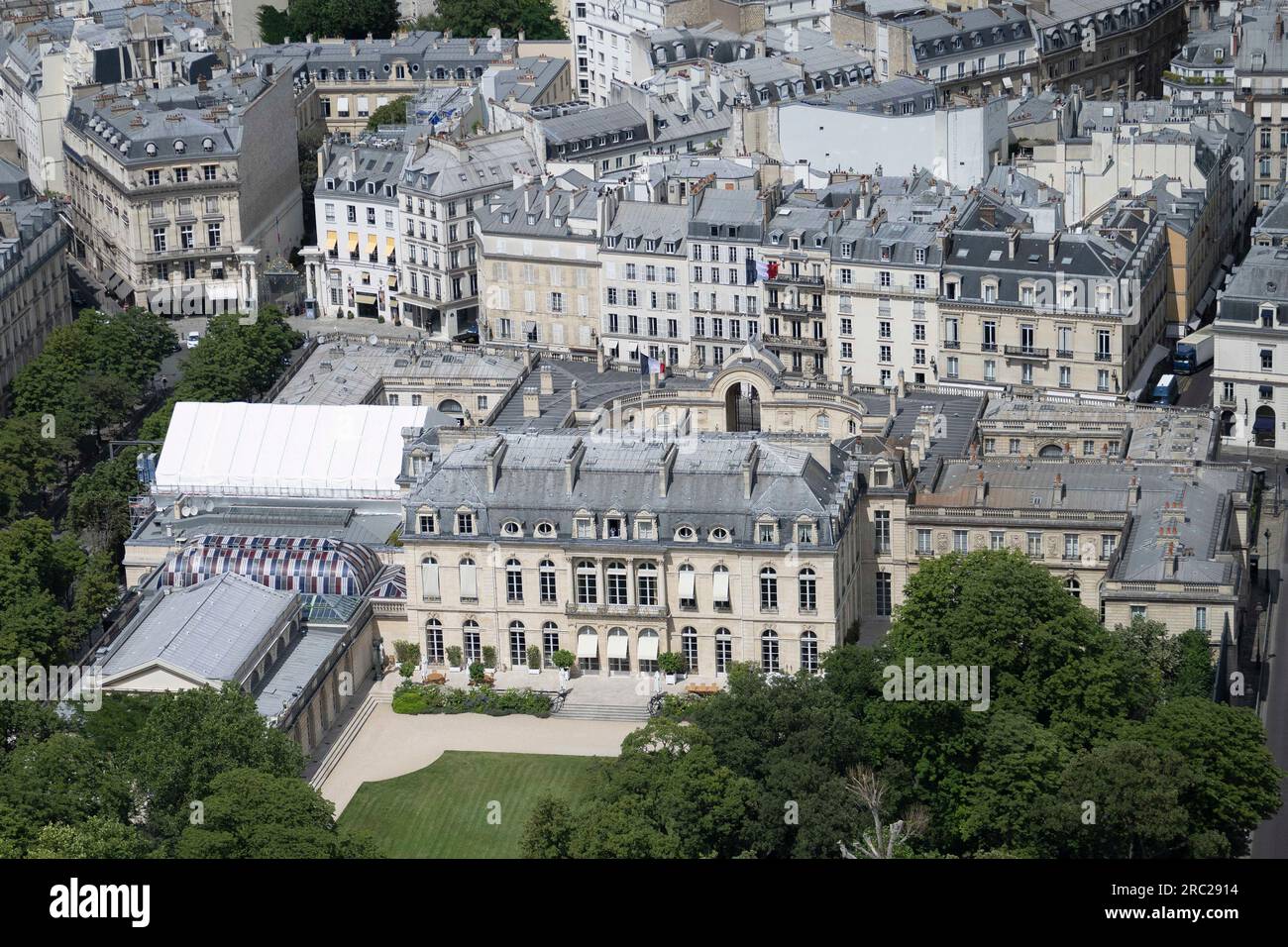 Elysee palace aerial hi-res stock photography and images - Alamy