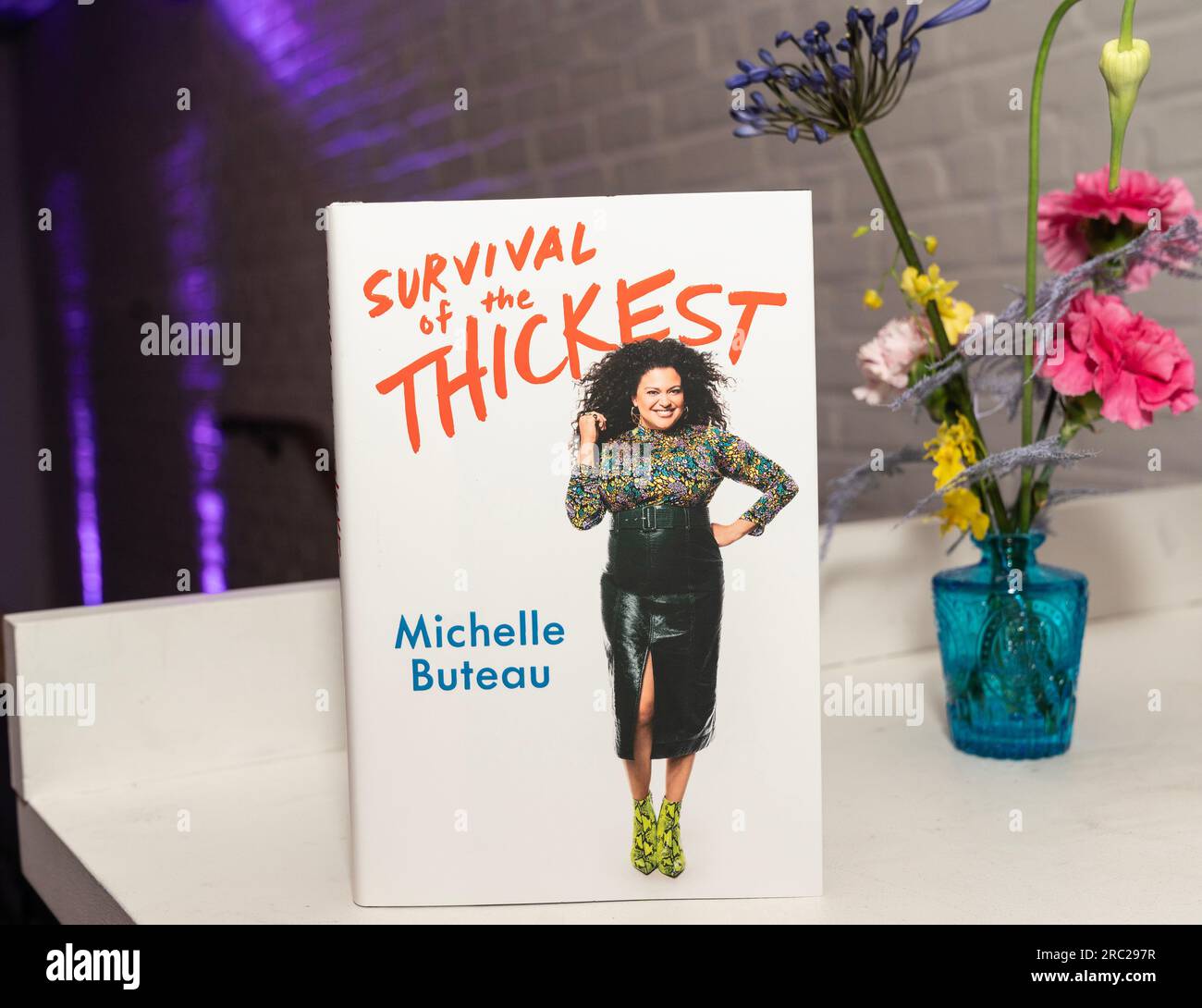 Book by Michelle Buteau on display at New York premiere of Netflix's ...