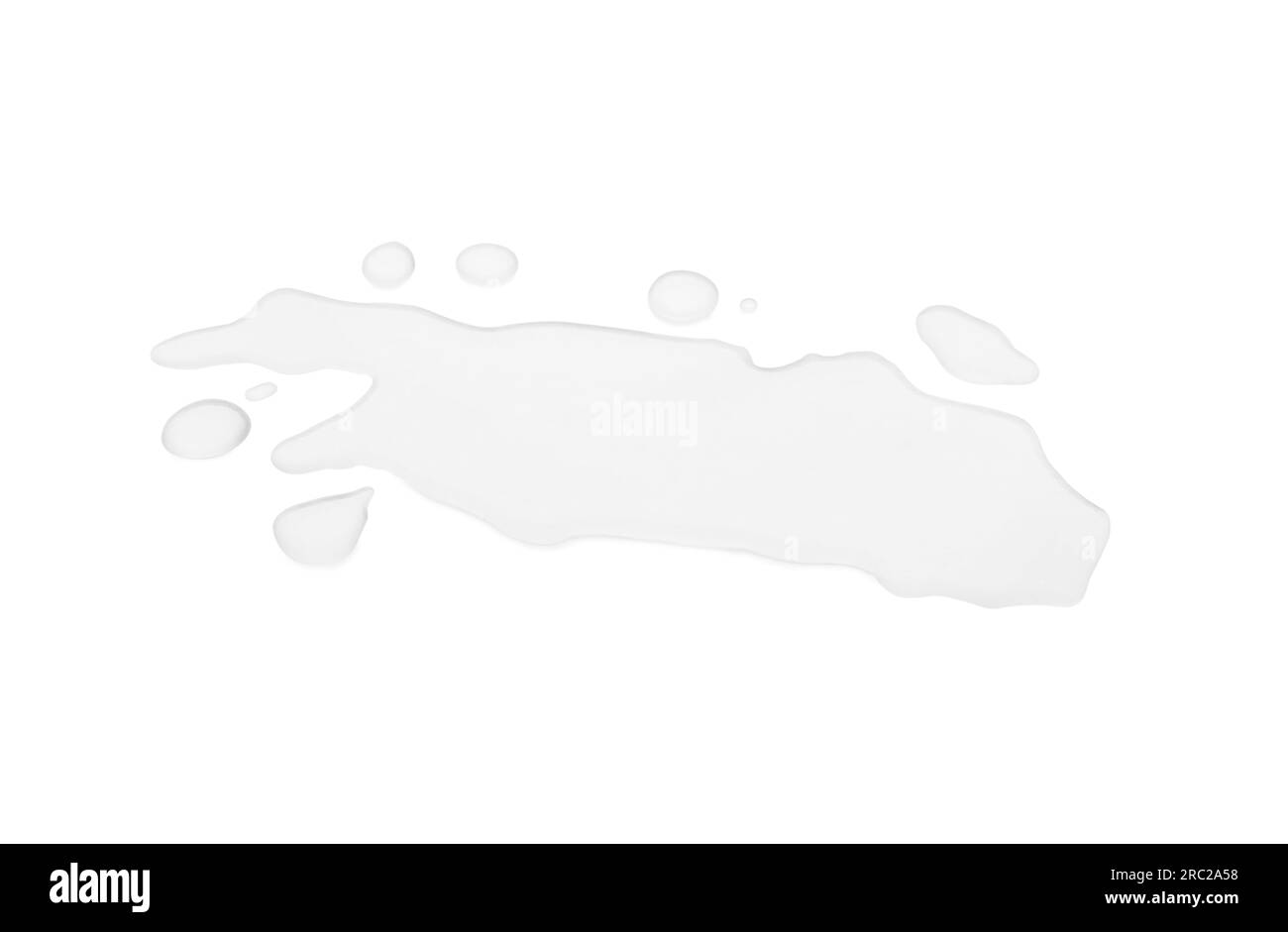 Puddle of pure water on white background Stock Photo - Alamy