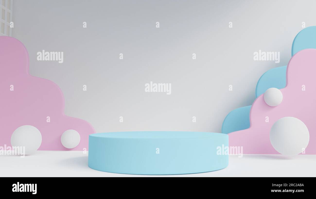 3d product display podium scene with the geometric platform. 3d ...